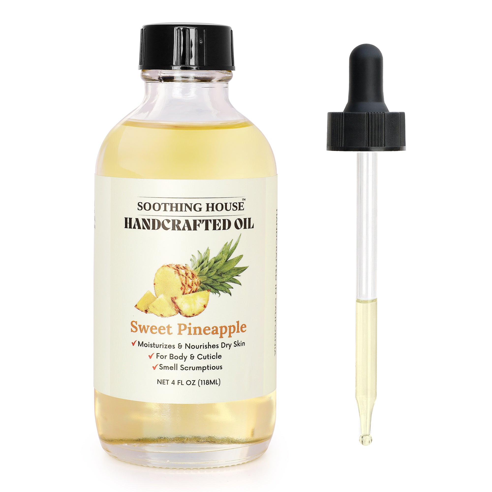 Handcrafted Sweet Pineapple Body Oil (4 Fl Oz) – Soothing House