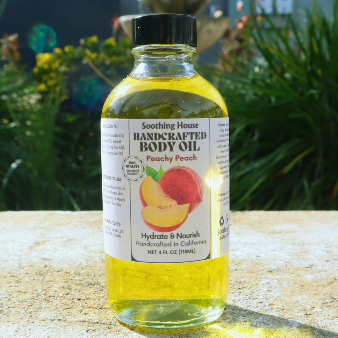 Handcrafted Peachy Peach Multi-Use Body OIl – Soothing House