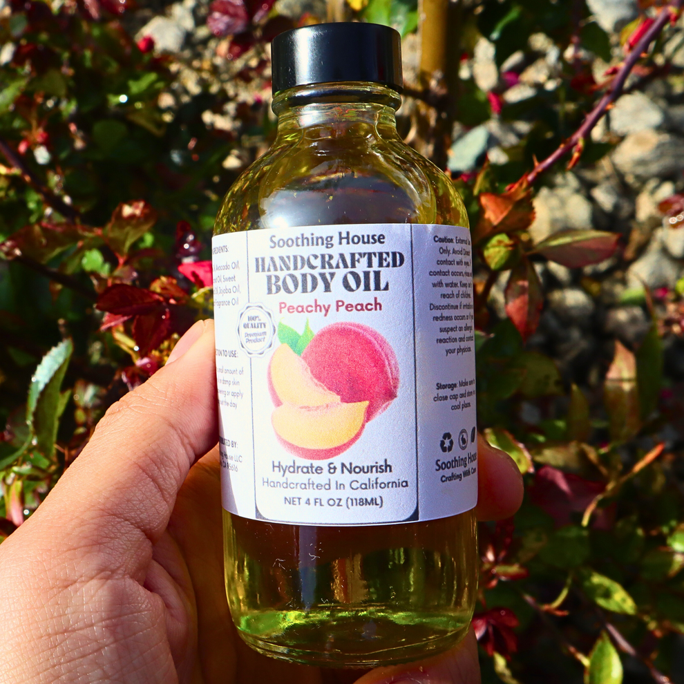 Handcrafted Peachy Peach Multi-Use Body OIl – Soothing House