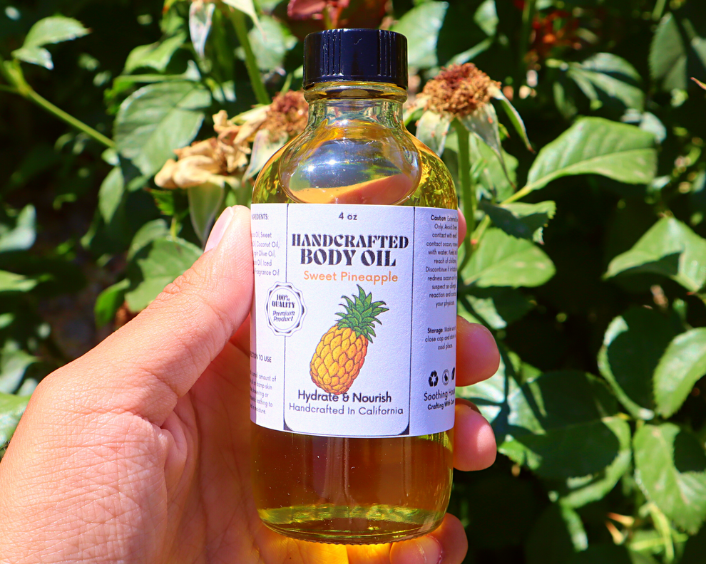 Handcrafted Sweet Pineapple Multi-Use Body Oil – Soothing House